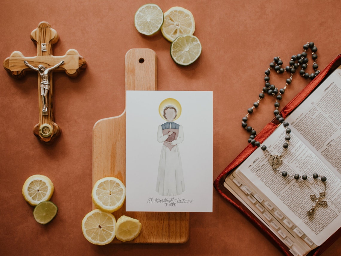 Saint Margaret Clitherow of York Saint Print Saint Card | Etsy
