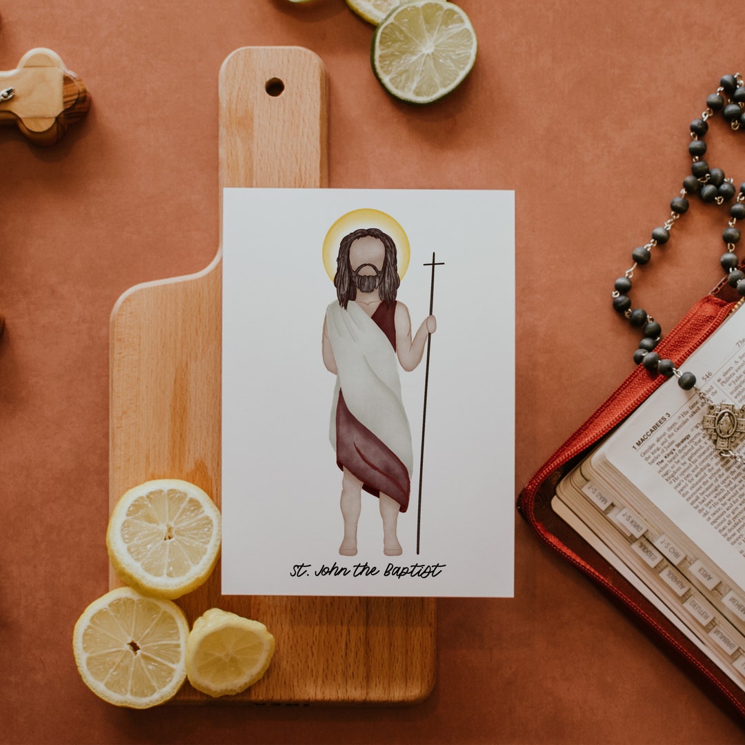 Saint John the Baptist | Saint Print | Saint Card | Catholic Gift - Etsy