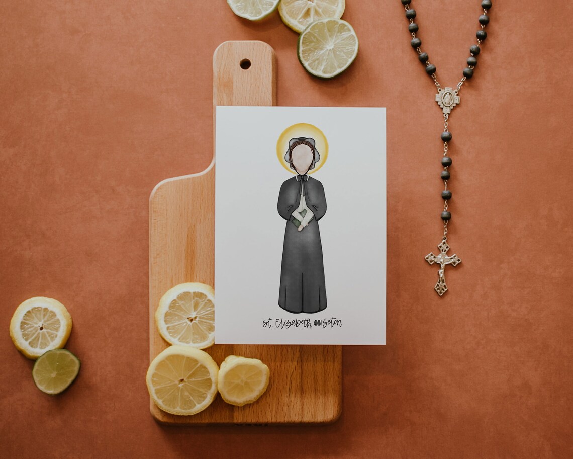 Saint Elizabeth Ann Seton Saint Print Saint Card - Etsy