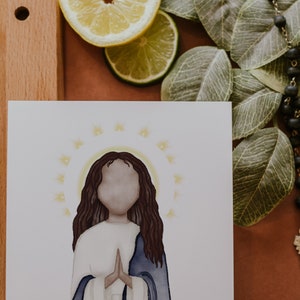 Immaculate Conception | Saint Card | Saint Print | Catholic Gift - Etsy