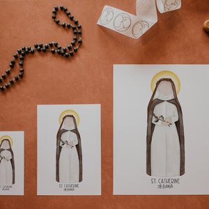 Saint Catherine of Siena Saint Print Saint Card Catholic Gift - Etsy