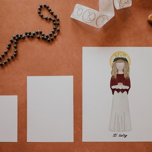 Saint Lucy | Saint Print | Saint Card | Catholic Gift - Etsy