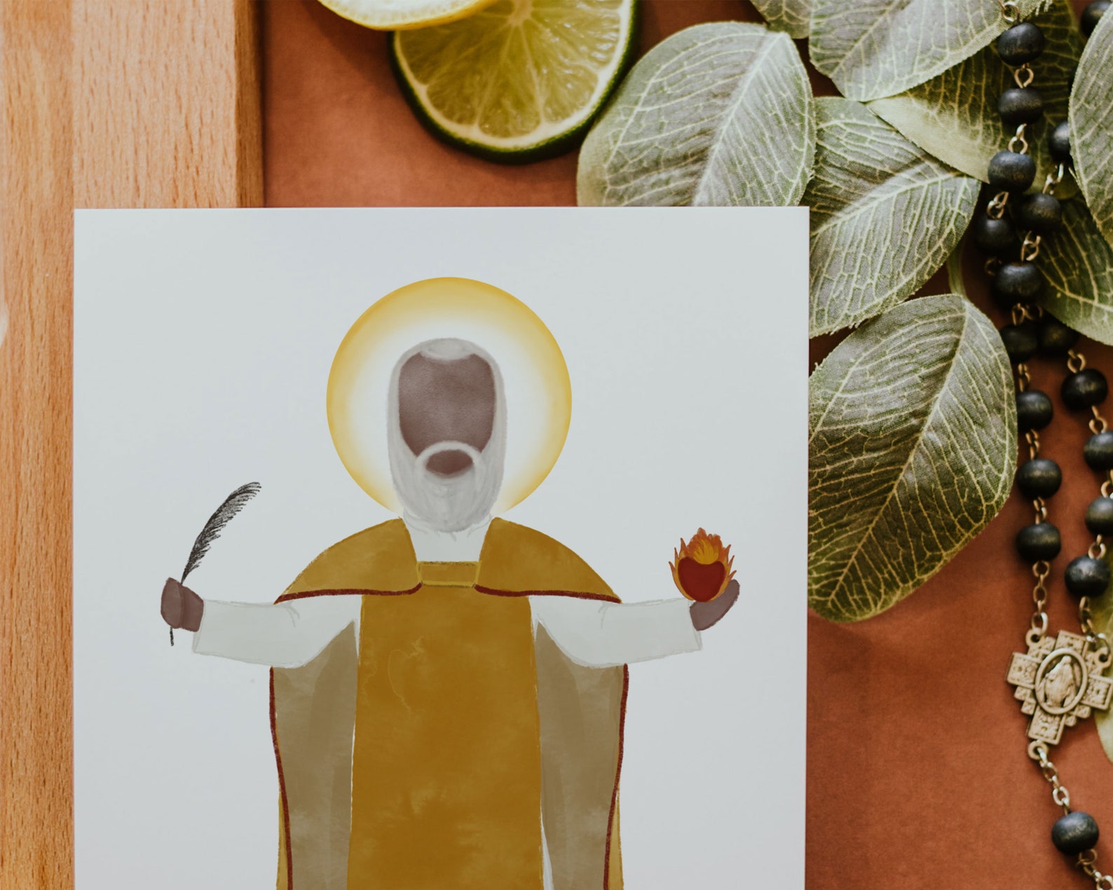 Saint Augustine Saint Card Saint Print Catholic Gift | Etsy