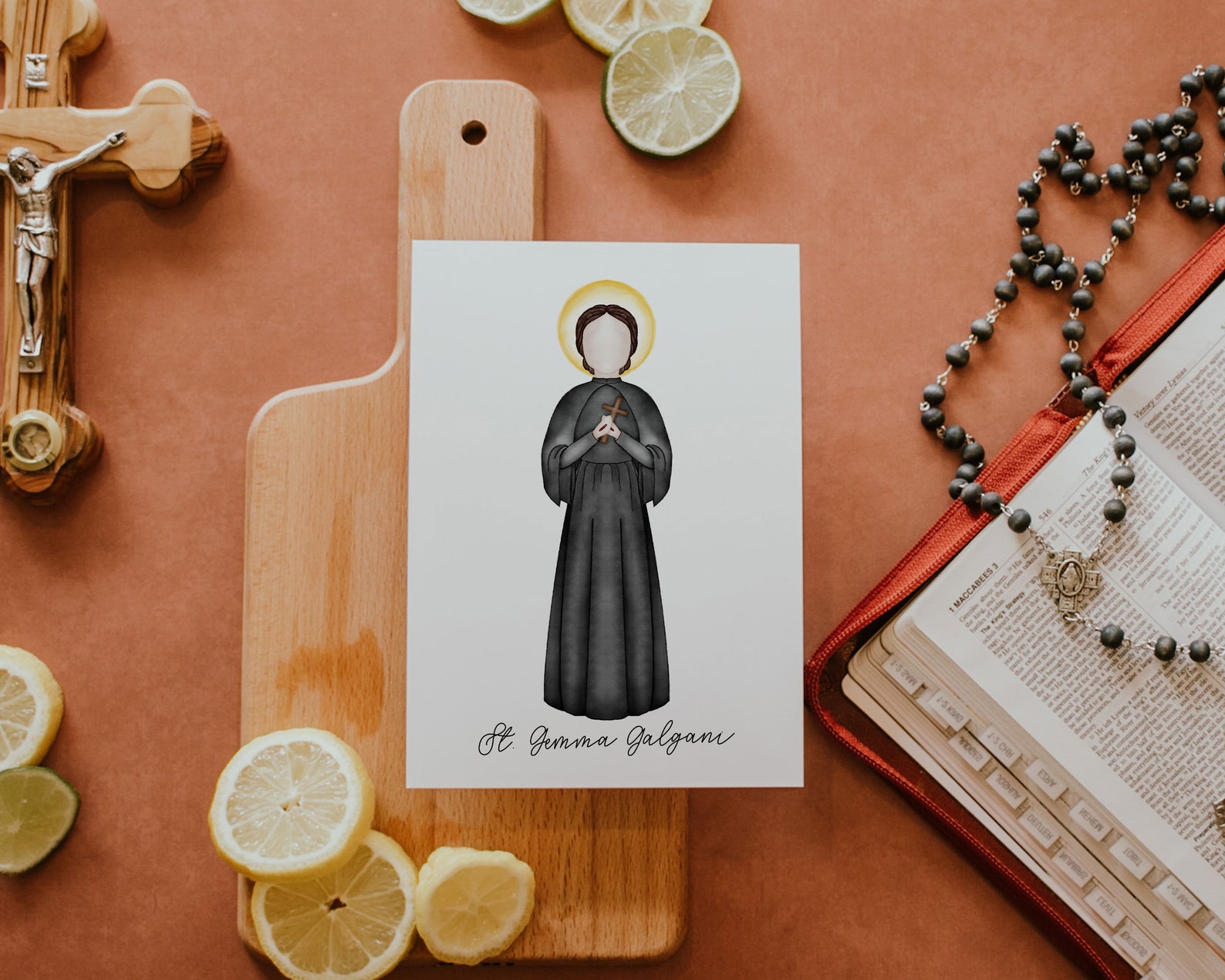 Saint Gemma Galgani Saint Print Saint Card Catholic Gift | Etsy