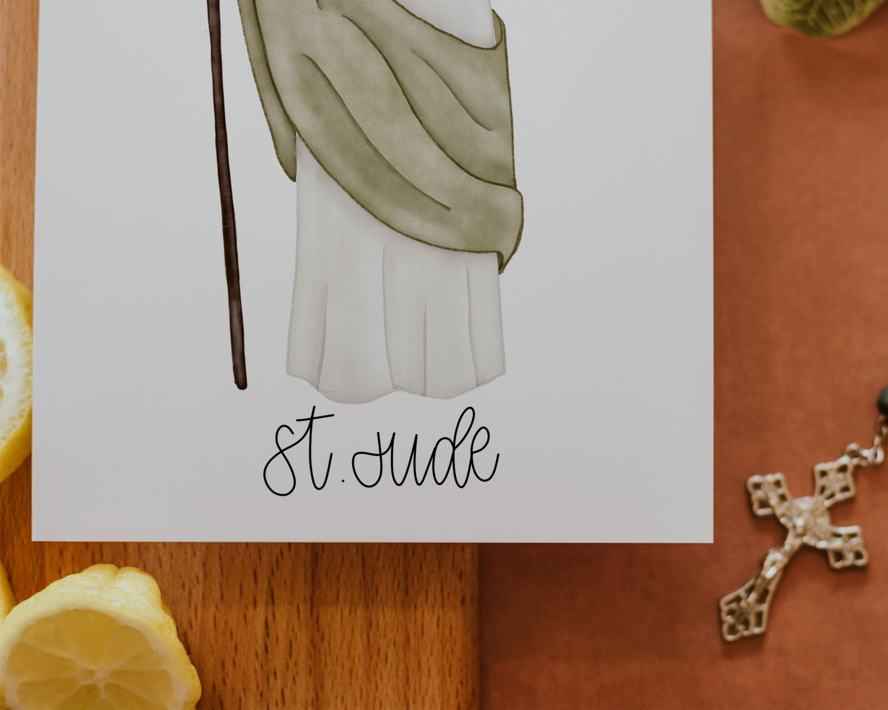 Saint Jude Saint Print Saint Card Catholic Gift - Etsy