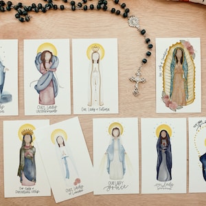 Our Lady BUNDLE Saint Prints Saint Cards Catholic Gift - Etsy
