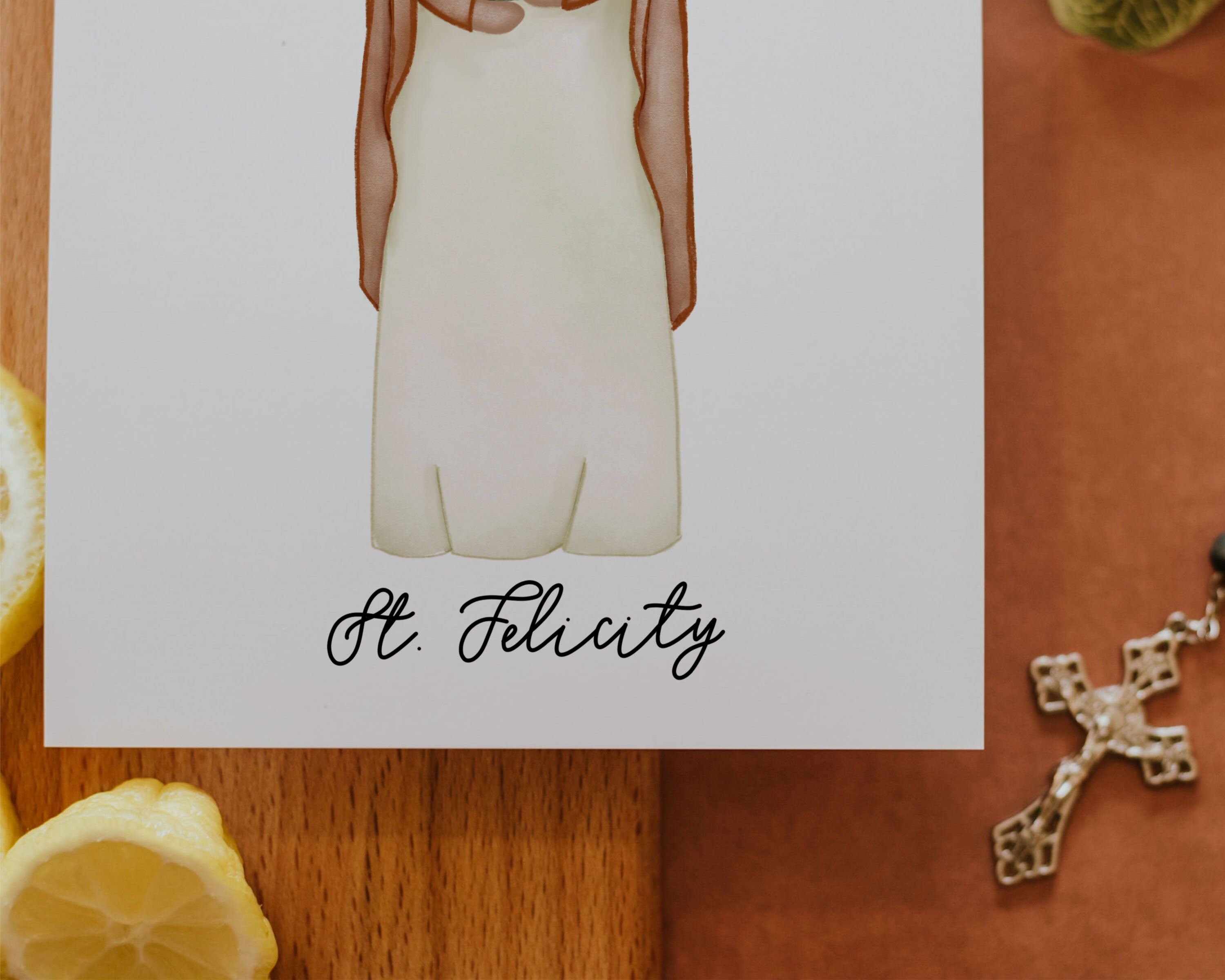 Saint Felicity Saint Print Saint Card Catholic Gift - Etsy