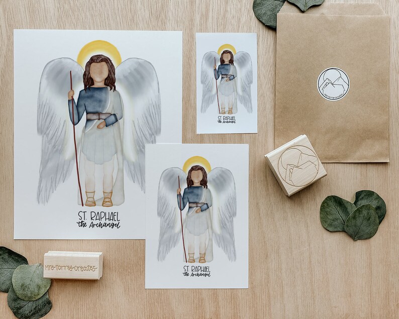 Saint Raphael Saint Raphael the Archangel Saint Print | Etsy