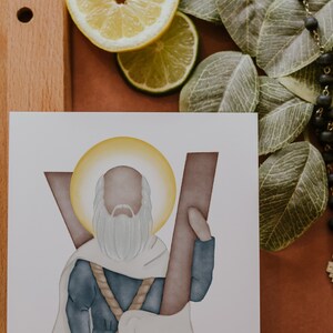 Saint Andrew | Saint Card | Saint Print | Catholic Gift - Etsy