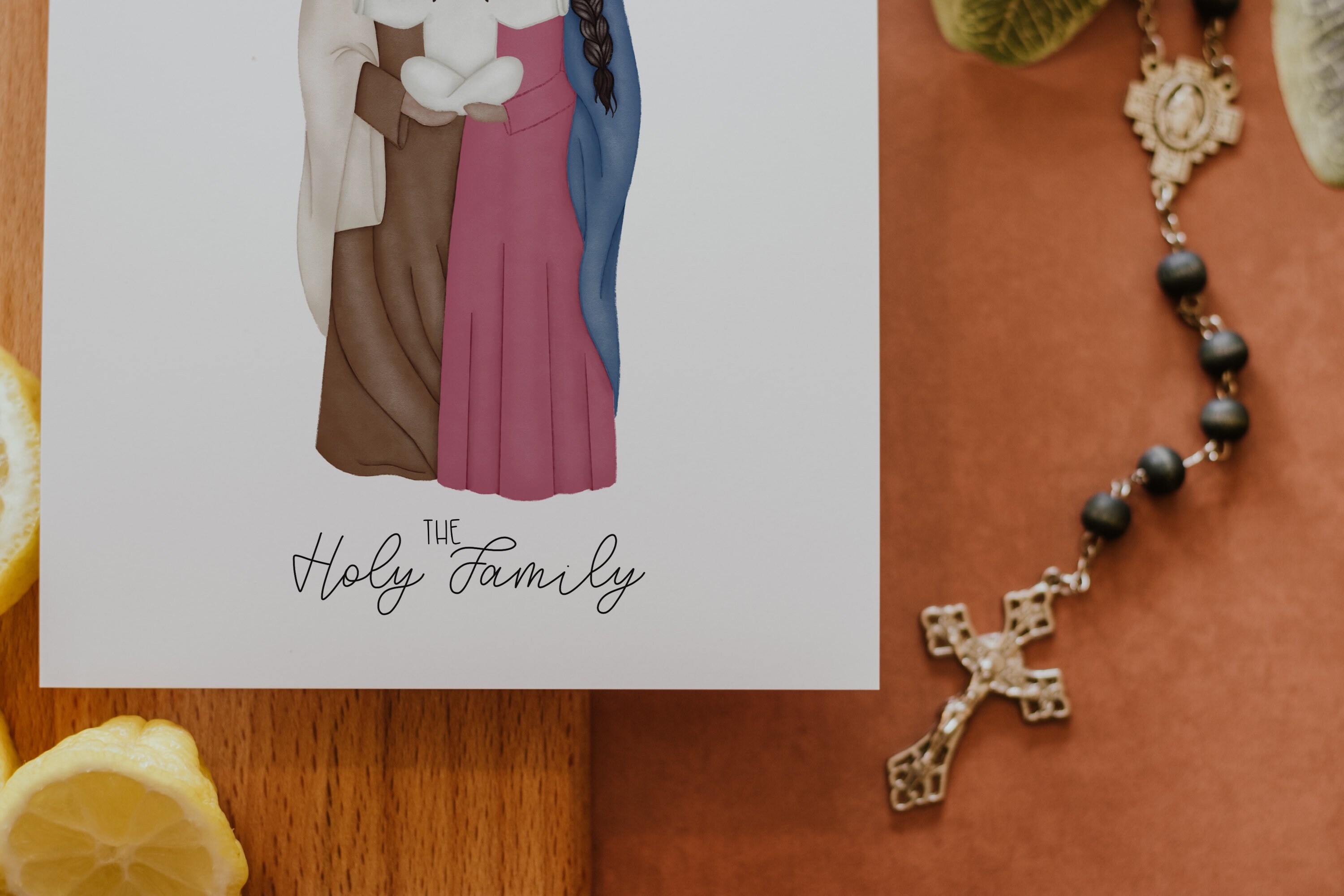 Holy Family Saint Print Saint Card Catholic Gift - Etsy