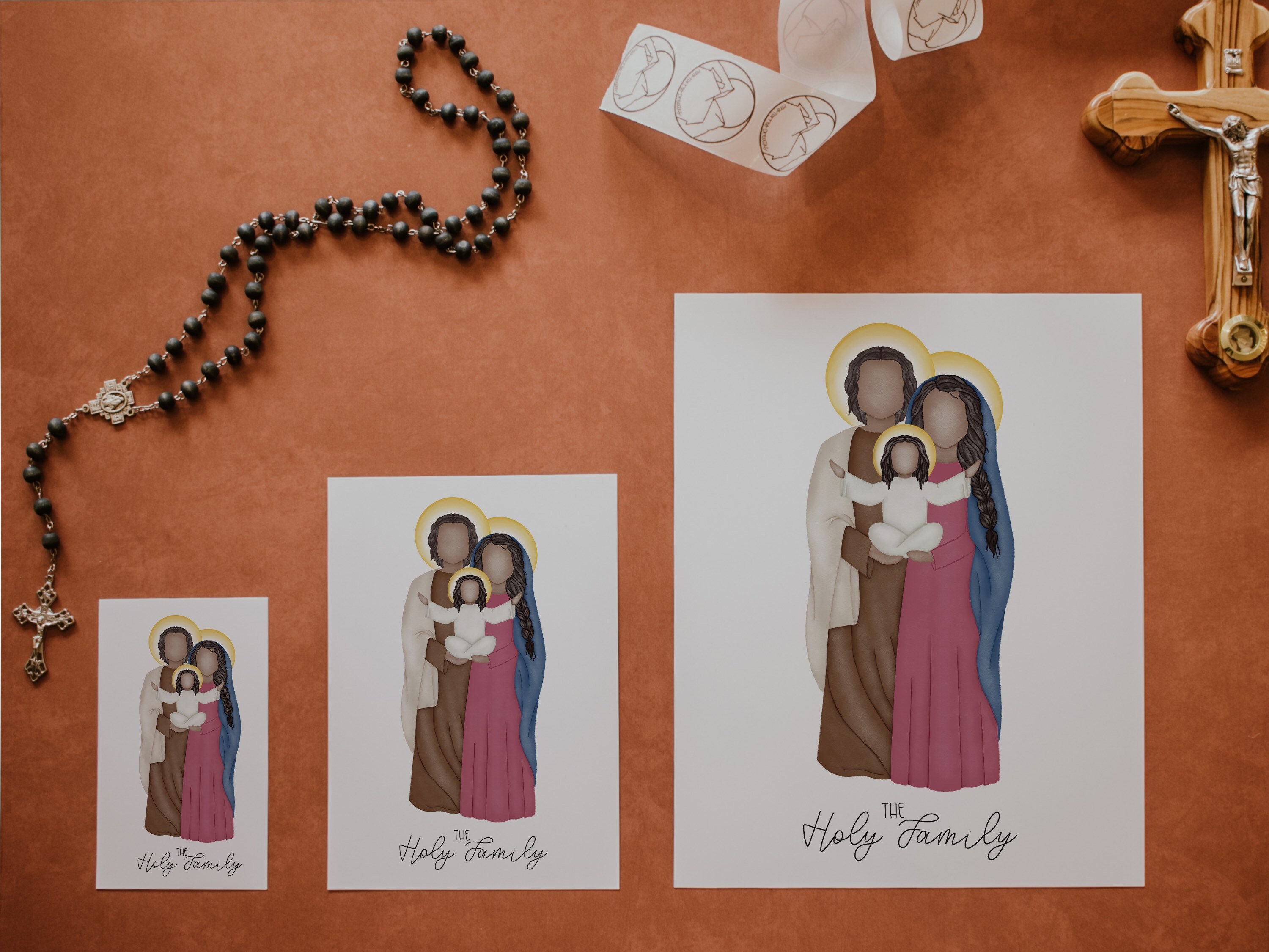 Holy Family Saint Print Saint Card Catholic Gift - Etsy