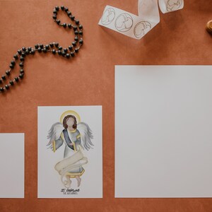 Saint Gabriel | Saint Gabriel the Archangel | Saint Print | Saint Card ...