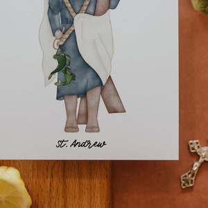 Saint Andrew | Saint Card | Saint Print | Catholic Gift - Etsy