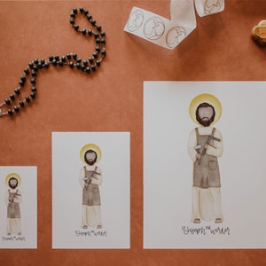 Saint Joseph the Worker Saint Print Saint Card Catholic - Etsy