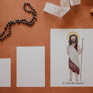 Saint John the Baptist | Saint Print | Saint Card | Catholic Gift - Etsy