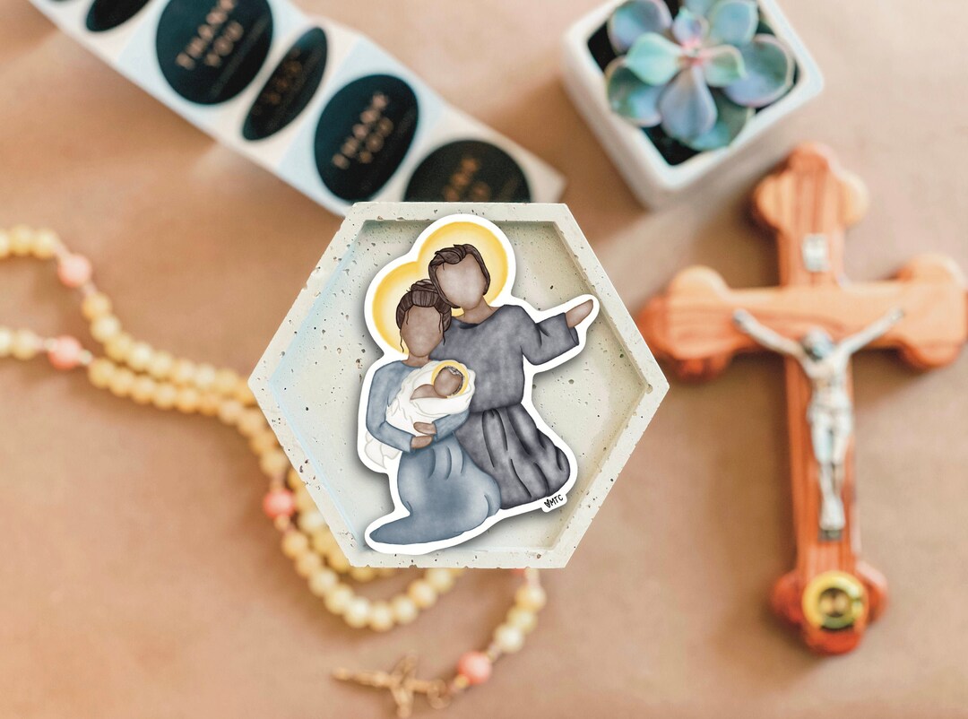 Nativity Sticker // Holy Family Sticker // Saint Sticker // Saint Decal ...