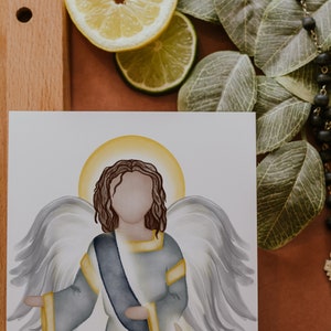 Saint Gabriel | Saint Gabriel the Archangel | Saint Print | Saint Card ...