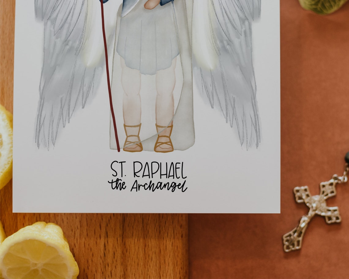 Saint Raphael Saint Raphael the Archangel Saint Print - Etsy