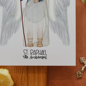Saint Raphael Saint Raphael the Archangel Saint Print - Etsy