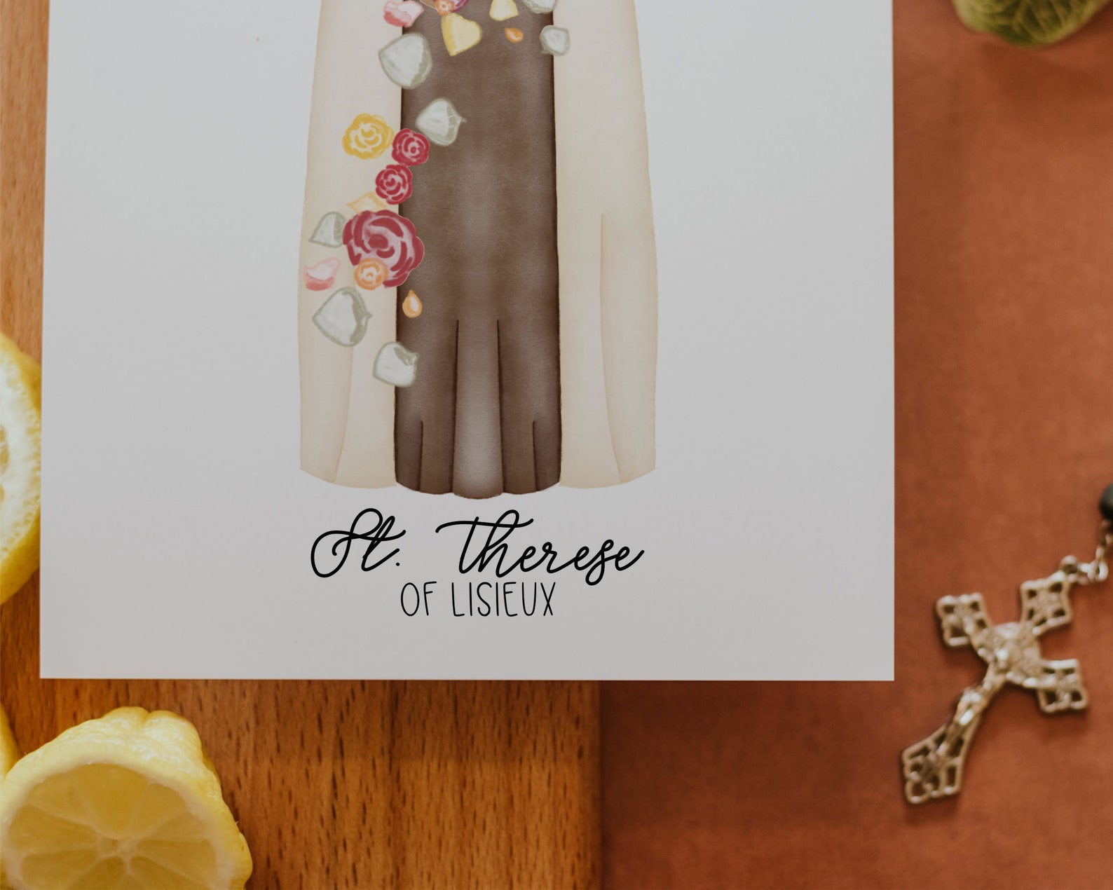 Saint Therese of Lisieux Saint Print Saint Card Catholic - Etsy