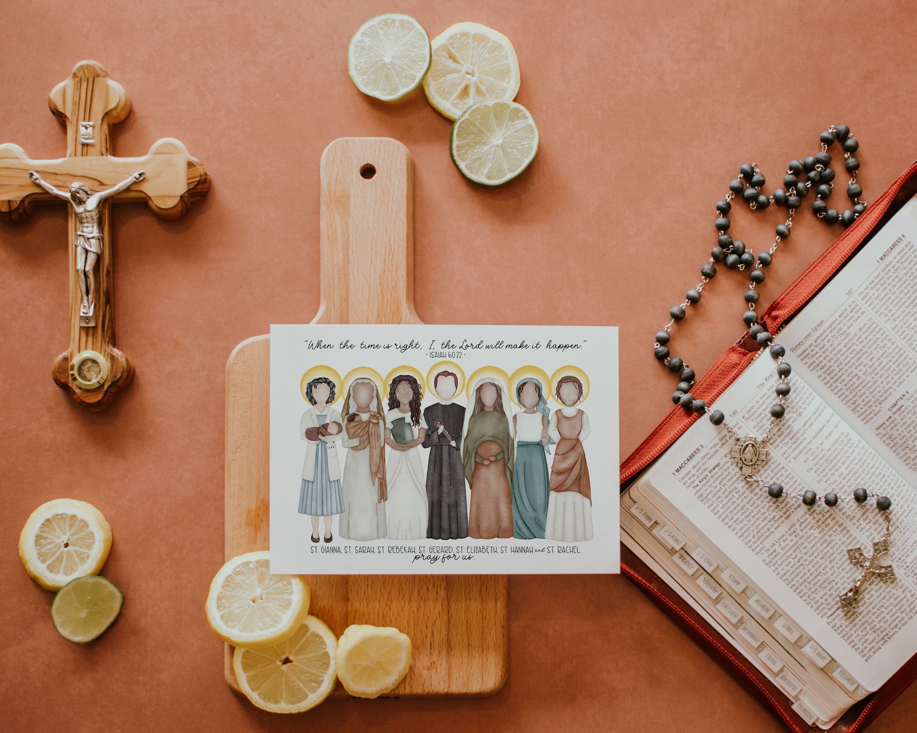 Infertility Saints Saint Print Saint Card Catholic Gift - Etsy