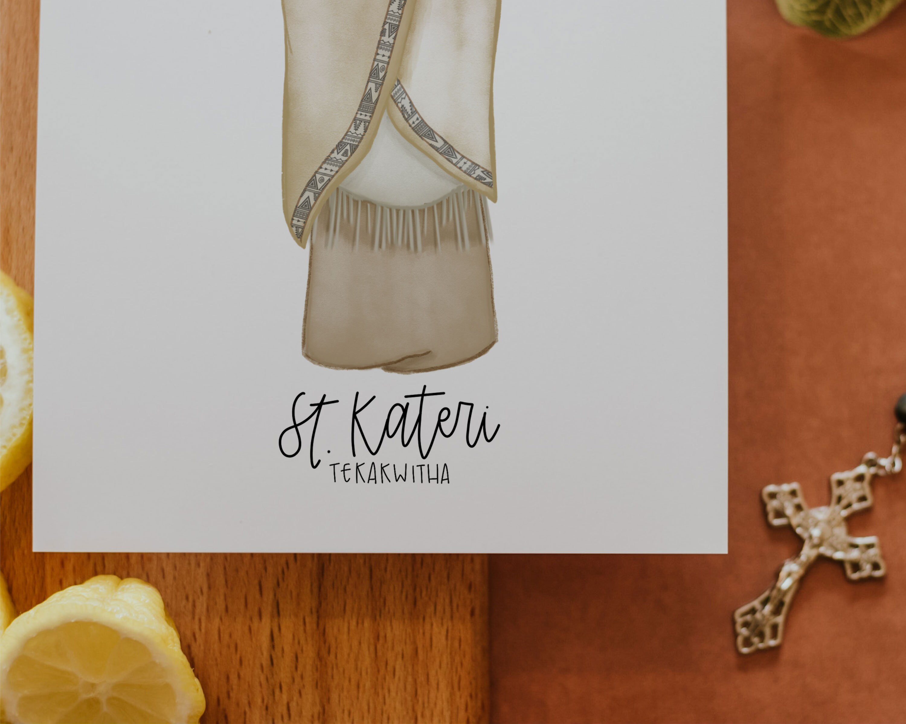 Saint Kateri Tekakwitha Saint Print Saint Card Catholic | Etsy