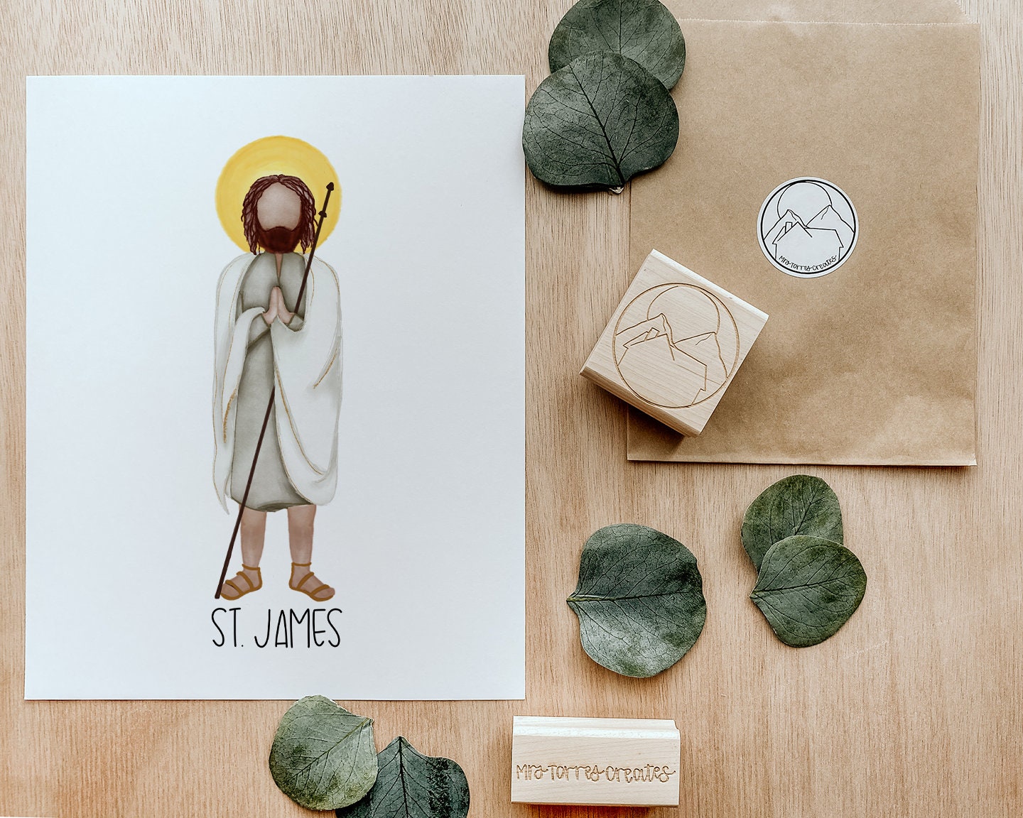 Saint James Saint Card Saint Print Catholic Gift | Etsy