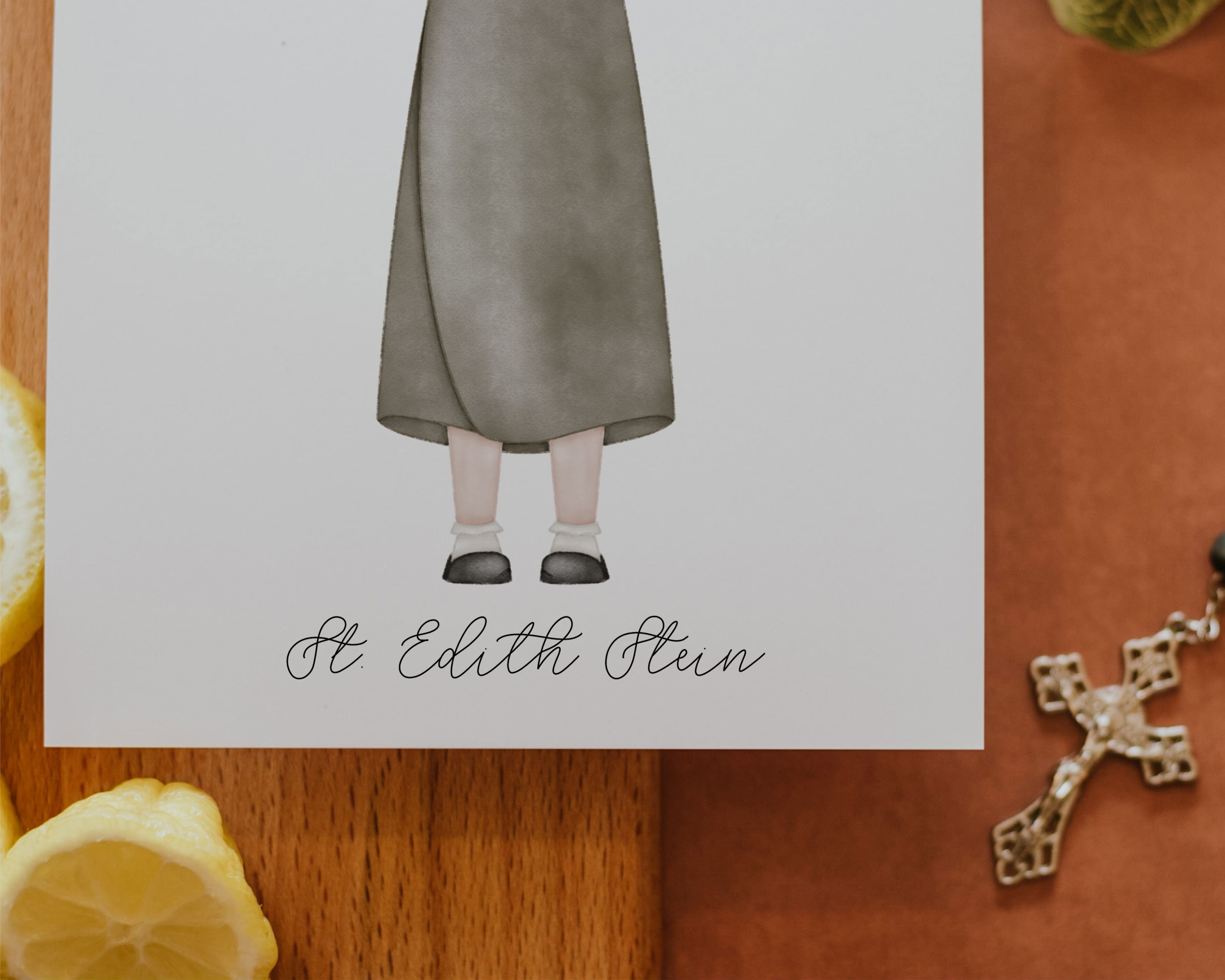 Saint Edith Stein Saint Print Saint Card Catholic Gift - Etsy
