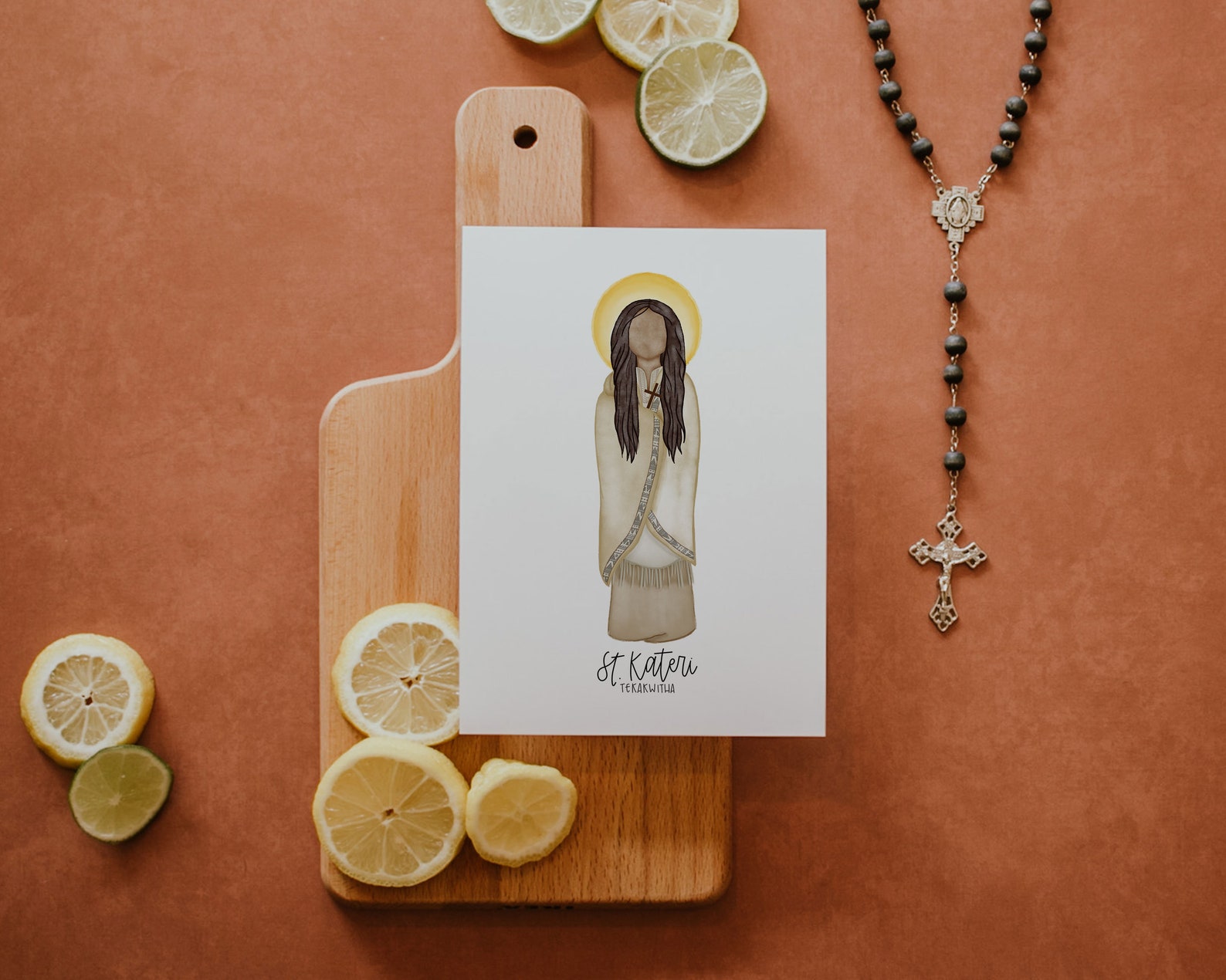 Saint Kateri Tekakwitha Saint Print Saint Card Catholic | Etsy