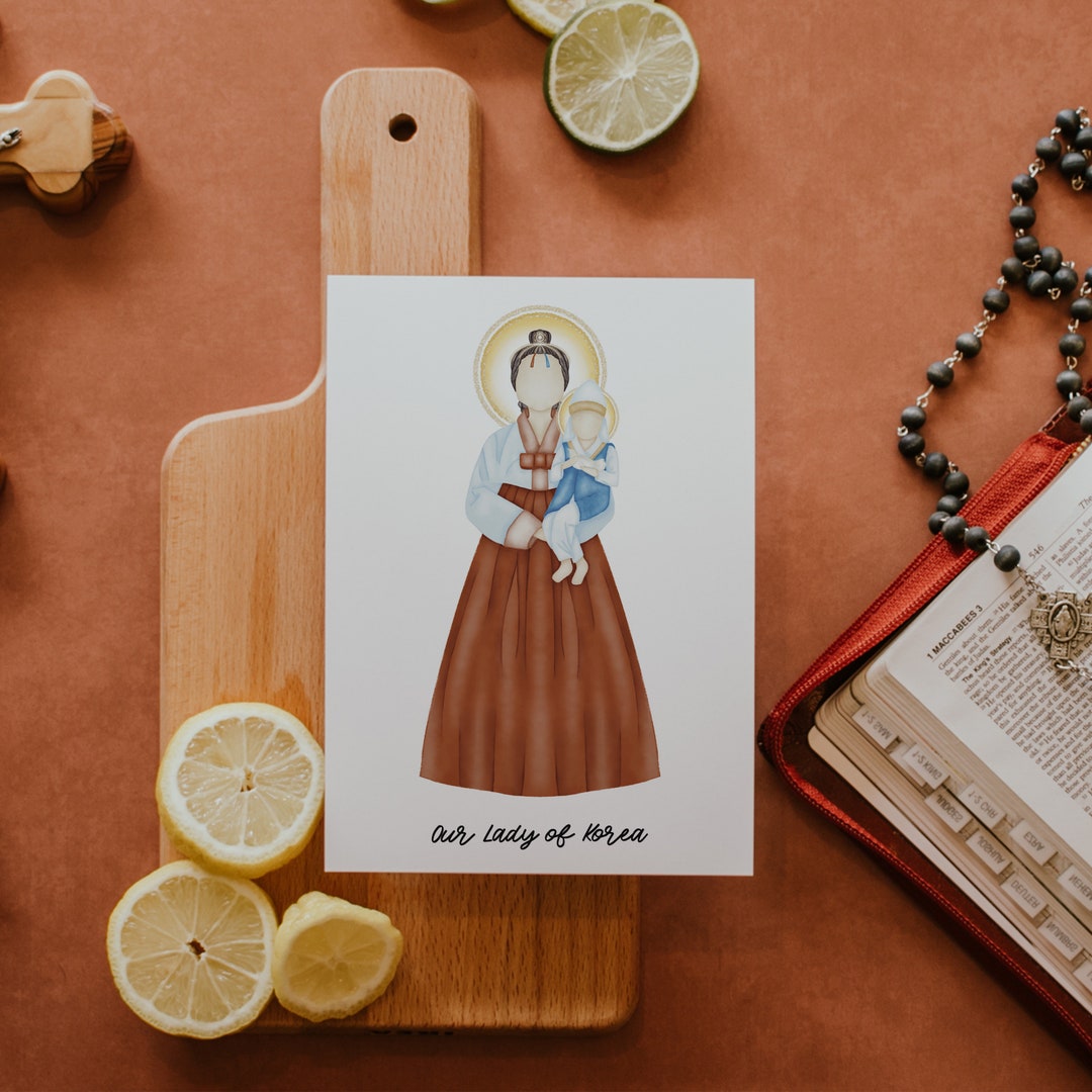 Our Lady of Korea | Saint Print | Saint Card | Catholic Gift - Etsy