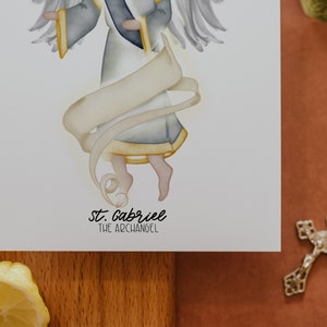 Saint Gabriel | Saint Gabriel the Archangel | Saint Print | Saint Card ...