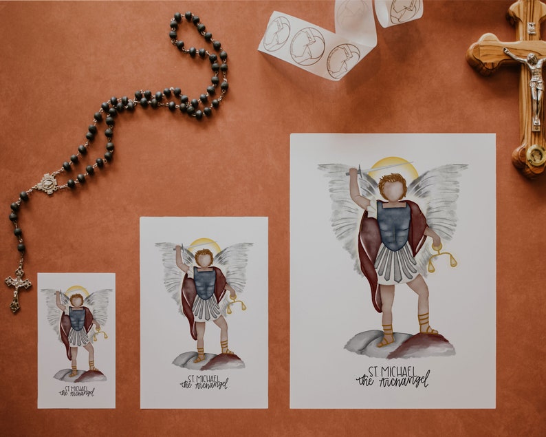 Saint Michael Saint Michael the Archangel Saint Print - Etsy