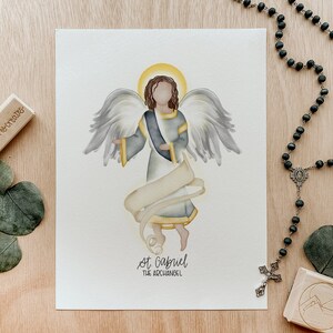 Saint Gabriel Saint Gabriel the Archangel Saint Print | Etsy