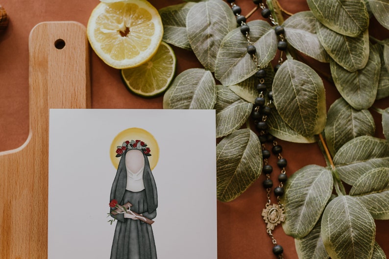 Saint Rita Saint Print Saint Card Catholic Gift - Etsy