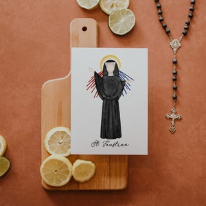 Saint Faustina Divine Mercy Saint Print Saint Card Catholic Gift - Etsy