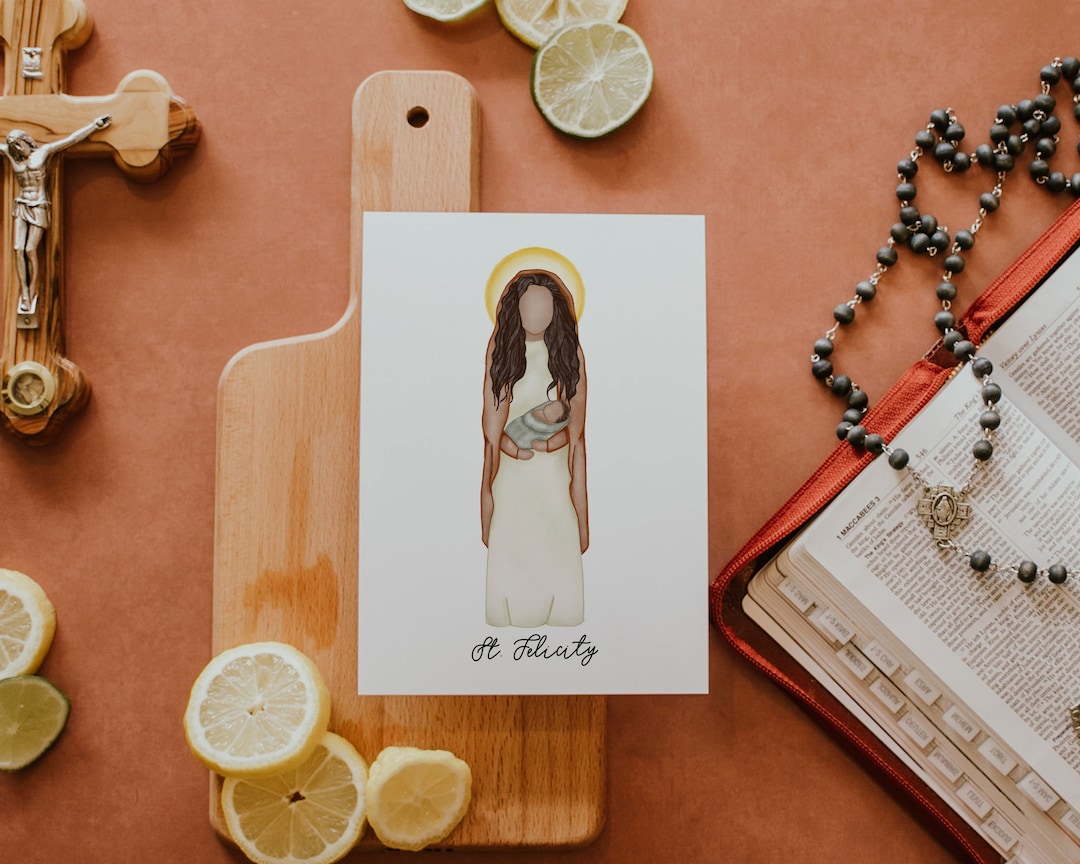 Saint Felicity Saint Print Saint Card Catholic Gift - Etsy