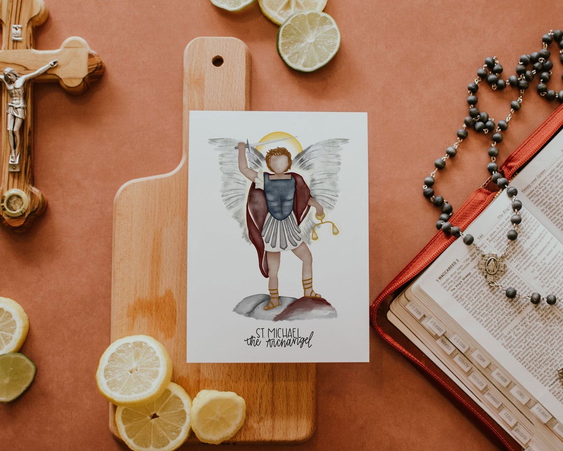 Saint Michael Saint Michael the Archangel Saint Print - Etsy