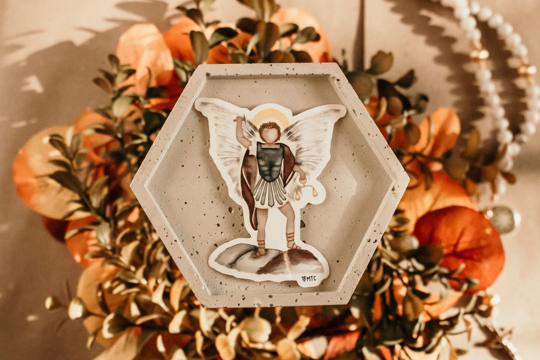 Saint Michael Sticker // Saint Sticker // Saint Decal // Catholic ...