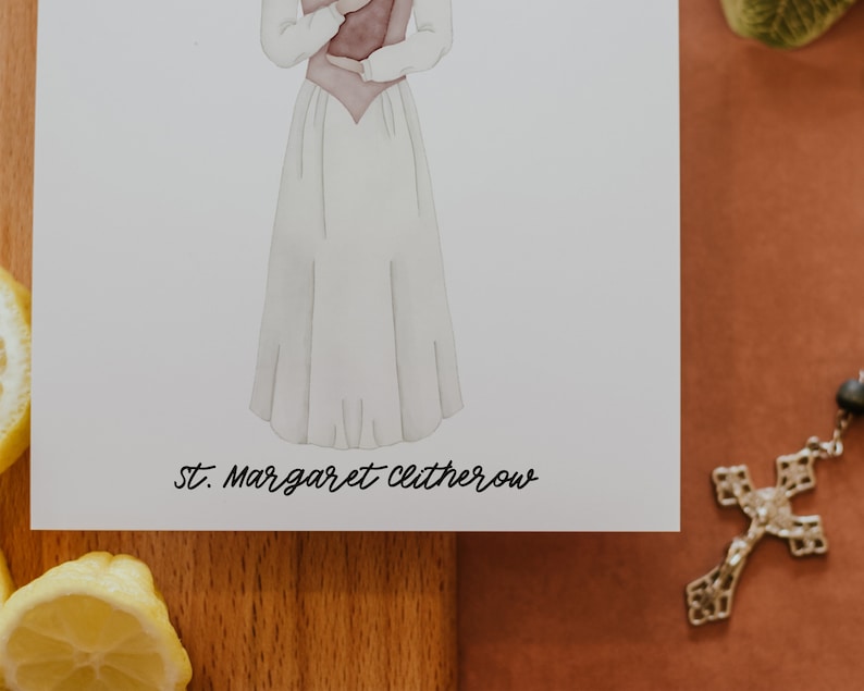 Saint Margaret Clitherow of York | Saint Print | Saint Card | Catholic ...