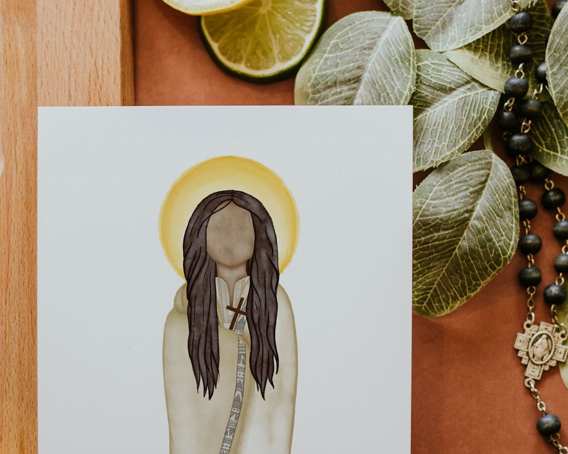 Saint Kateri Tekakwitha Saint Print Saint Card Catholic - Etsy