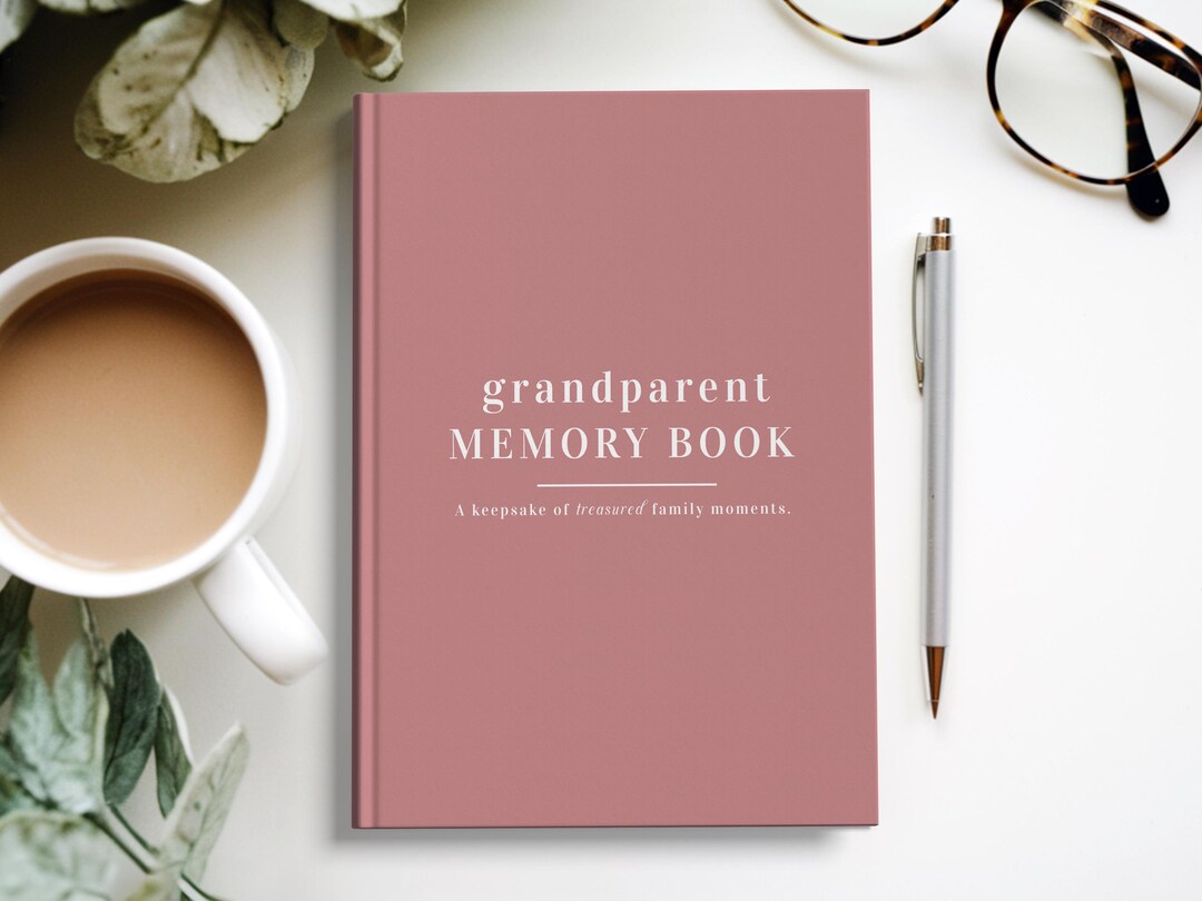 Personalized Grandparent Memory Book, New Grandma Gift, Keepsake ...