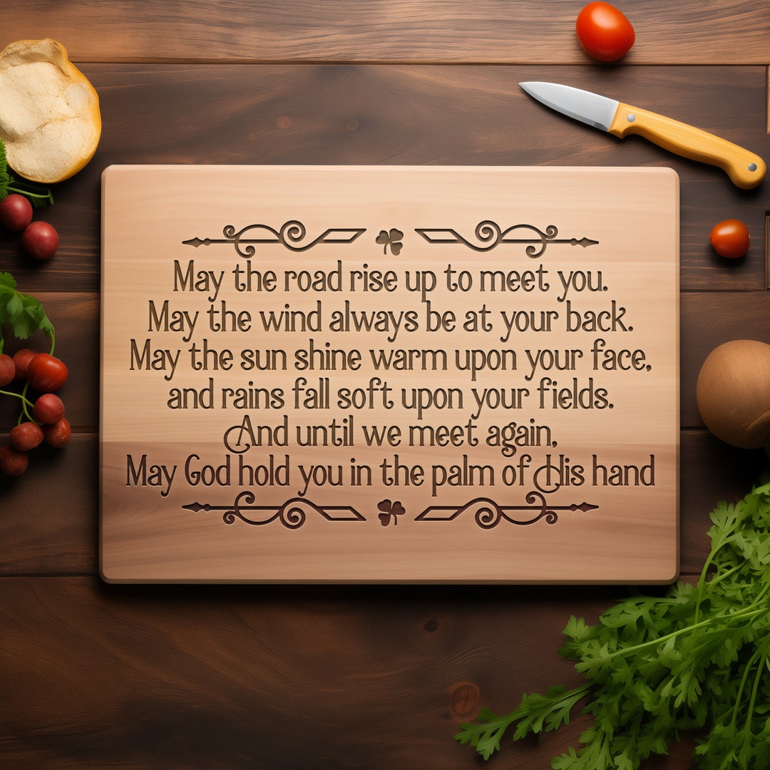 Irish Blessing Kitchen Decor, Irish Blessing Cutting Board, St Patricks ...