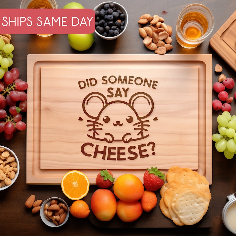 Wooden Cheese Board - Etsy