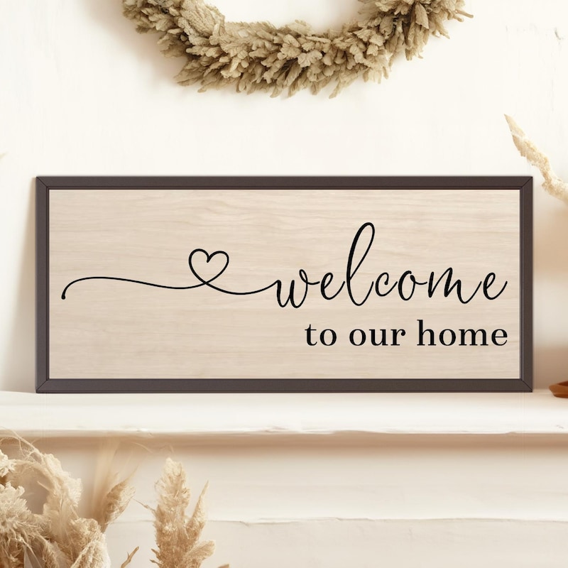 Welcome to Our Home Sign - Etsy