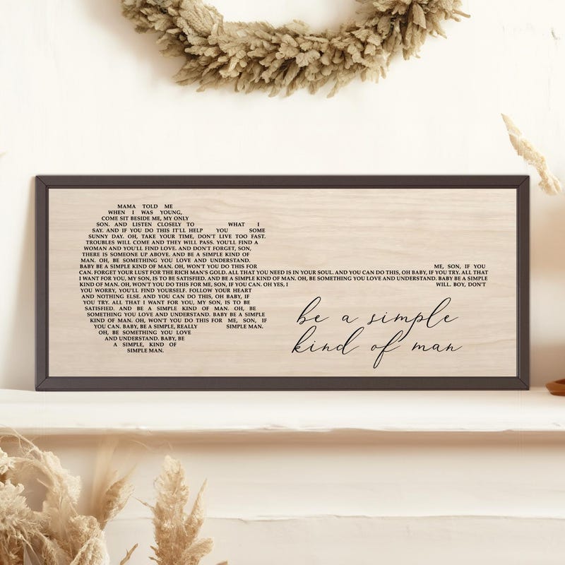 Song Lyrics Wall Art - Etsy