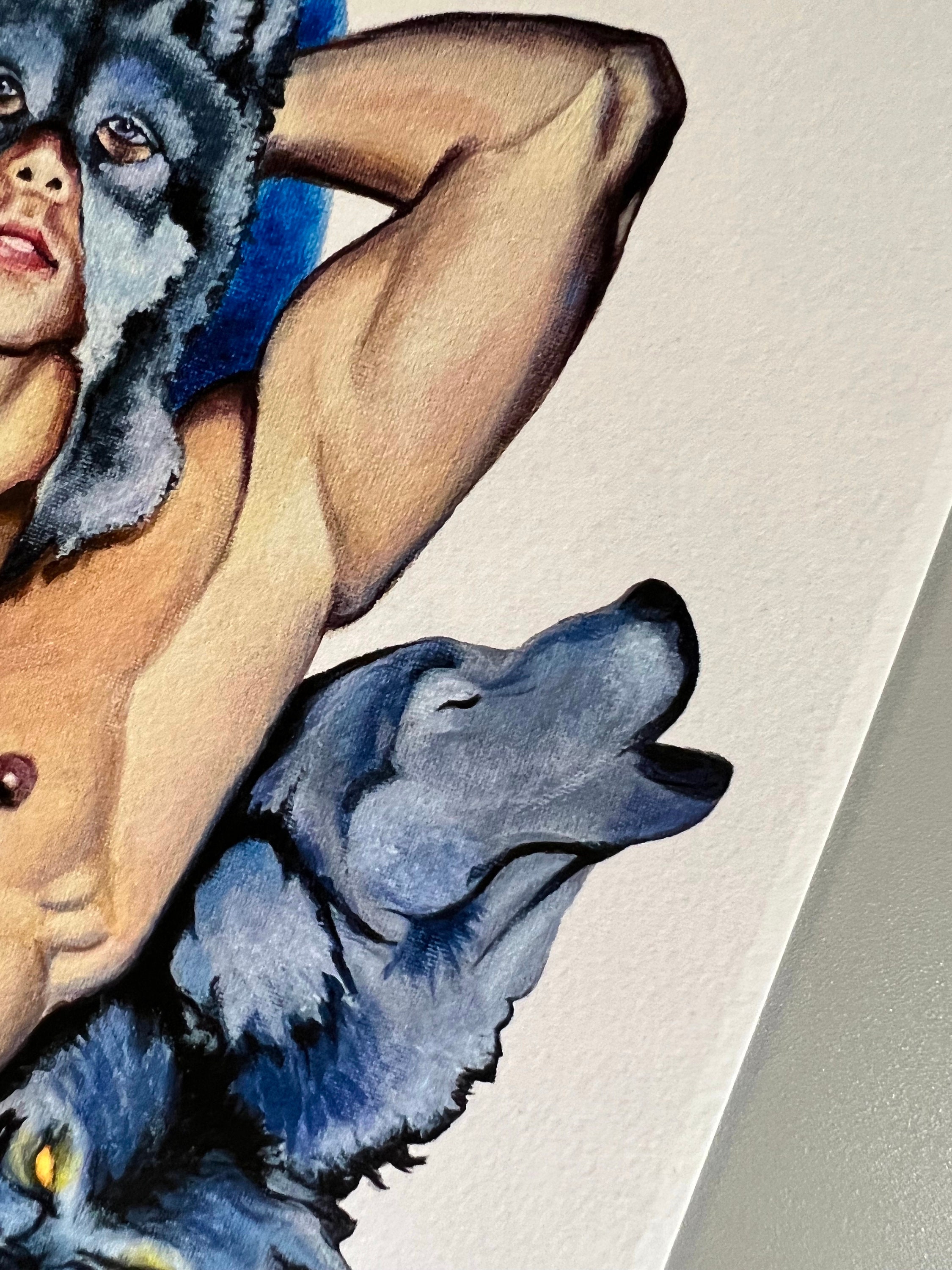 Gay Male Art Nsfw Wolfsbane Werewolf Homoerotic Etsy Uk