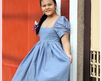 Tween Opal PDF Sewing Pattern With Step-by-step Photo Tutorial - Etsy