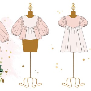 Juliet Dress/top/sizes:2t-9/10/step by Step Photo, Video Tutorial/pdf ...