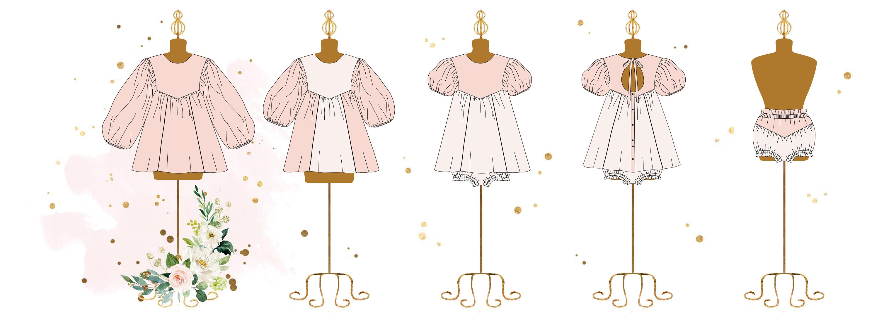 Juliet Baby Dress/bloomers/sizes:0-3m-18-24m/step by Step - Etsy