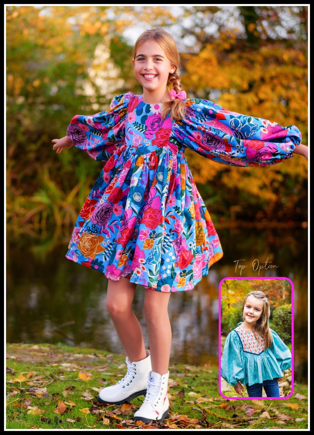 Juliet Dress/top/sizes:2t-9/10/step by Step Photo, Video Tutorial/pdf ...